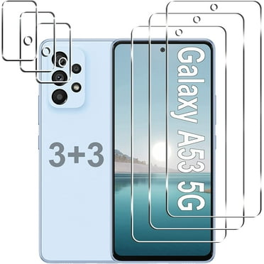 [3+3 Pack] Galaxy A52 5G Screen Protector + Camera Lens Protector, 9H ...