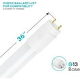 LUXRITE 3FT LED Tube Light, T8, 16W (25W Equivalent), 6500K Daylight ...