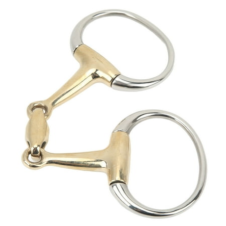 Horse Ring Snaffle Bit, Copper Hinge Horse Loose Ring Snaffle 135mm ...
