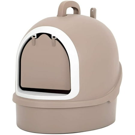 Fully Enclosed Cat Litter Box, Anti-Splashing Portable Cat Pot Basin ...