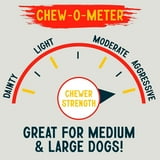 CANINE CHEWS 10" Beef Basted Dog Rawhide Bones | Savory Natural ...