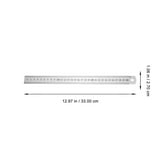 ZHAOYIQ Stainless Steel Measuring Ruler Set - Dual Scale - Portable ...