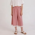AGKIZG Solid Color Lace Ruffled Pants for Girls 6 Months To 14 Years ...