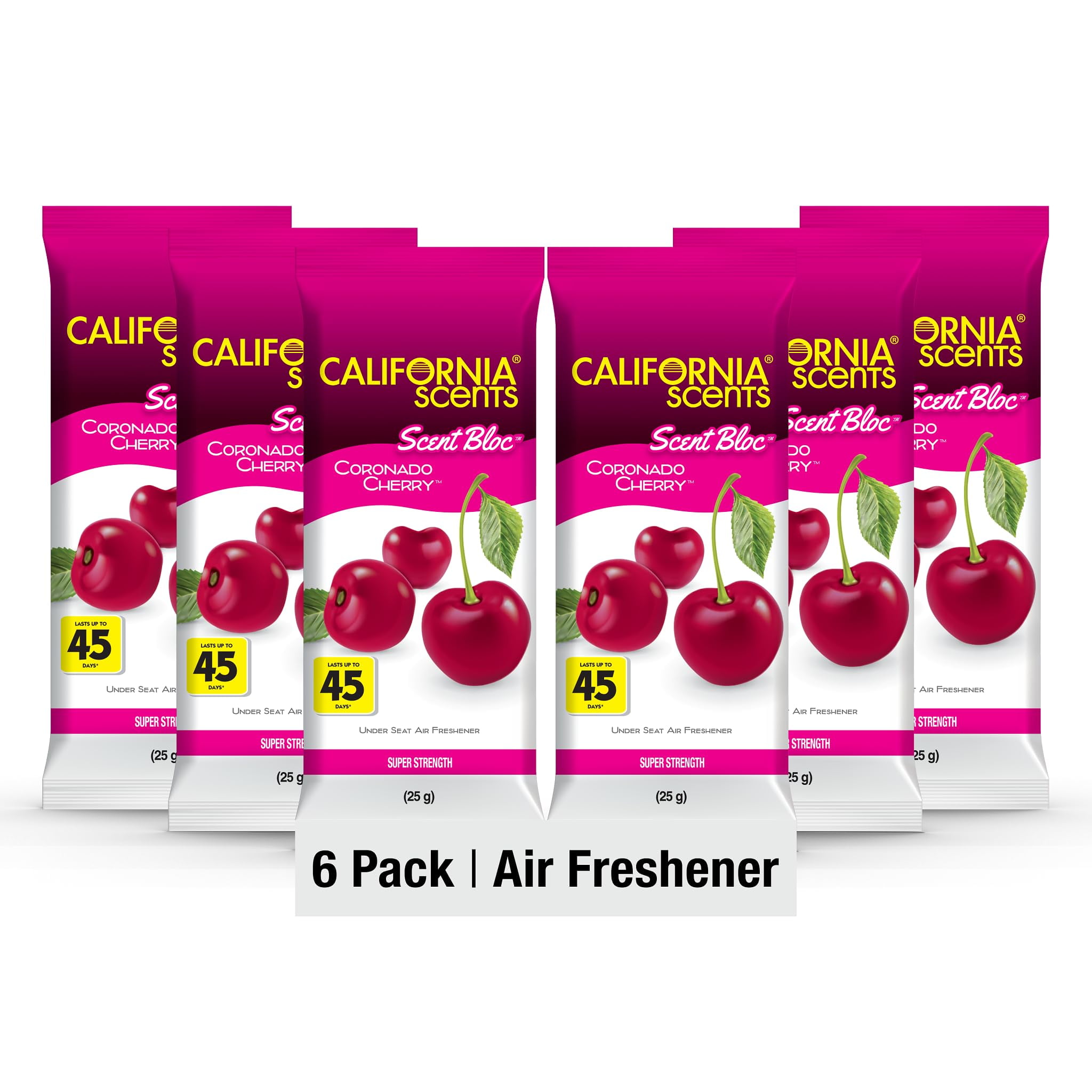 California Scents Power Bloc Car Air Freshener, Coronado Cherry Scent ...
