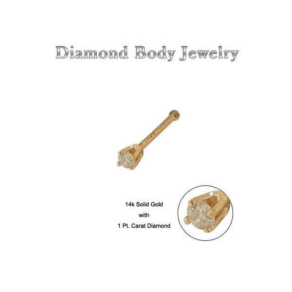 Click here for Bodyjewelryonline 14k Diamond Gold Nose Bone prices