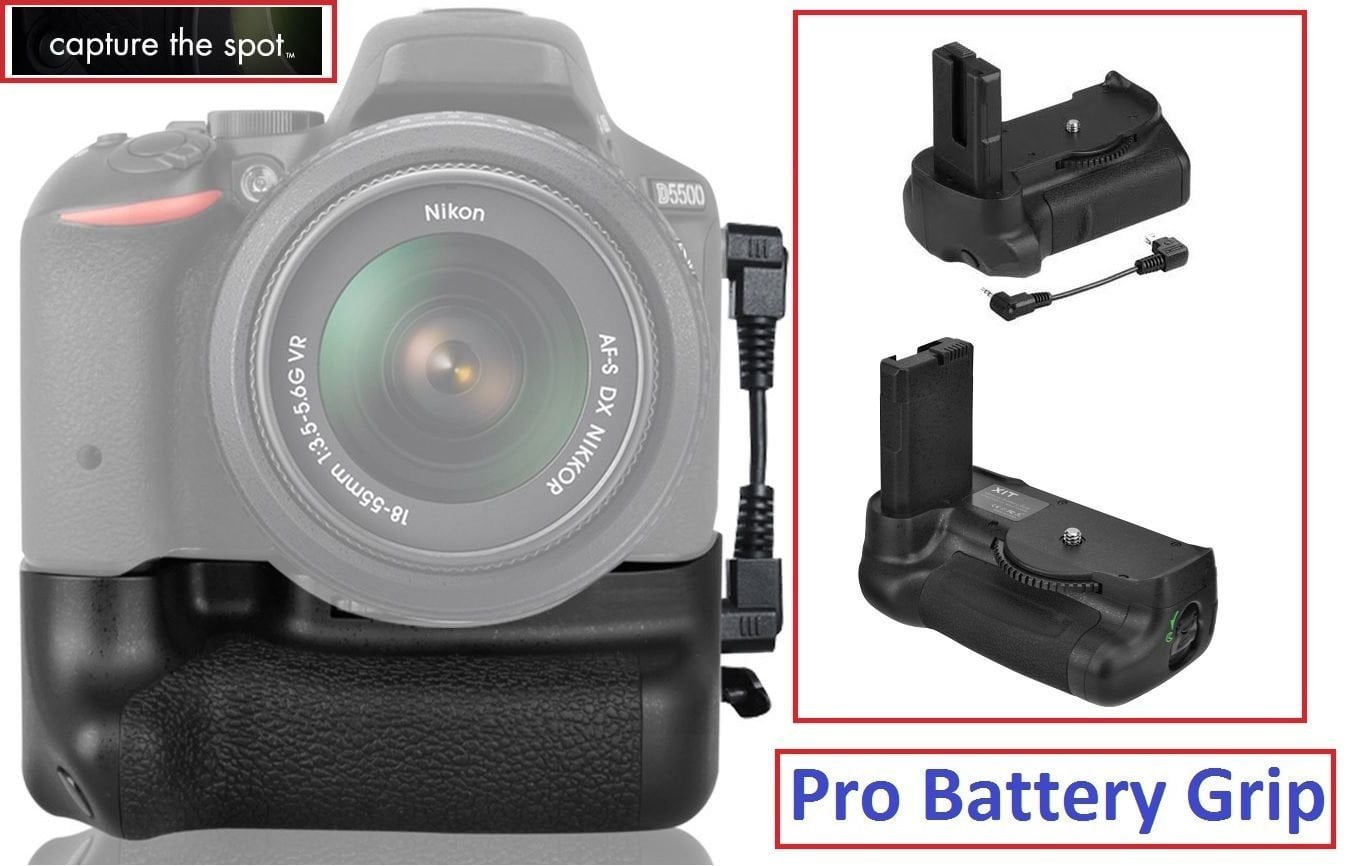 Professional Multi Power Battery Grip For Nikon D5500 - Walmart.com