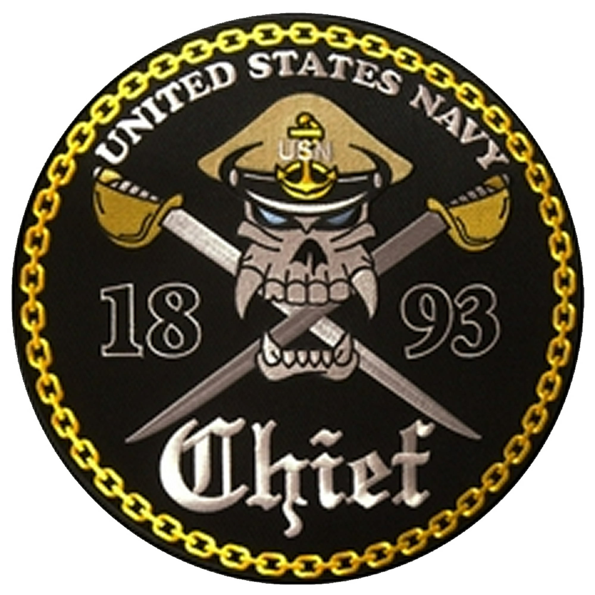 Navy Chief Skull And Crossbones