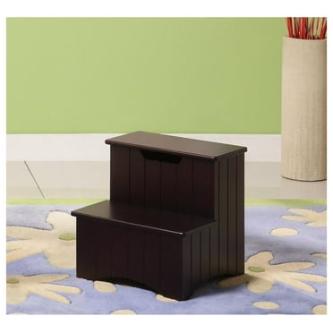 Jovannis Cherry Wood 14-Inch Large Bedroom Step Stool Display - Walmart.com