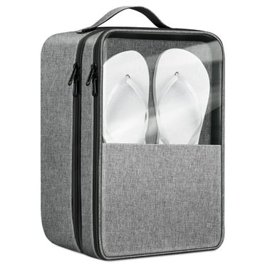 WalterDrake Vinyl Shoe Storage Travel Bag with Zipper, Holds Up to 8 ...