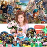 Zootopia Cake Topper Cupcake Set Party Supplies Decoration Birthday ...