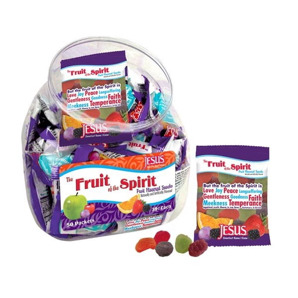 Candy-Fruit Of The Spirit Gummy Fruit Snack Counter Jar (Temp O/S ...
