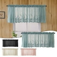 ALSLIAO Kitchen Coffee Curtain Small Fresh Finished Rod Small Curtain ...