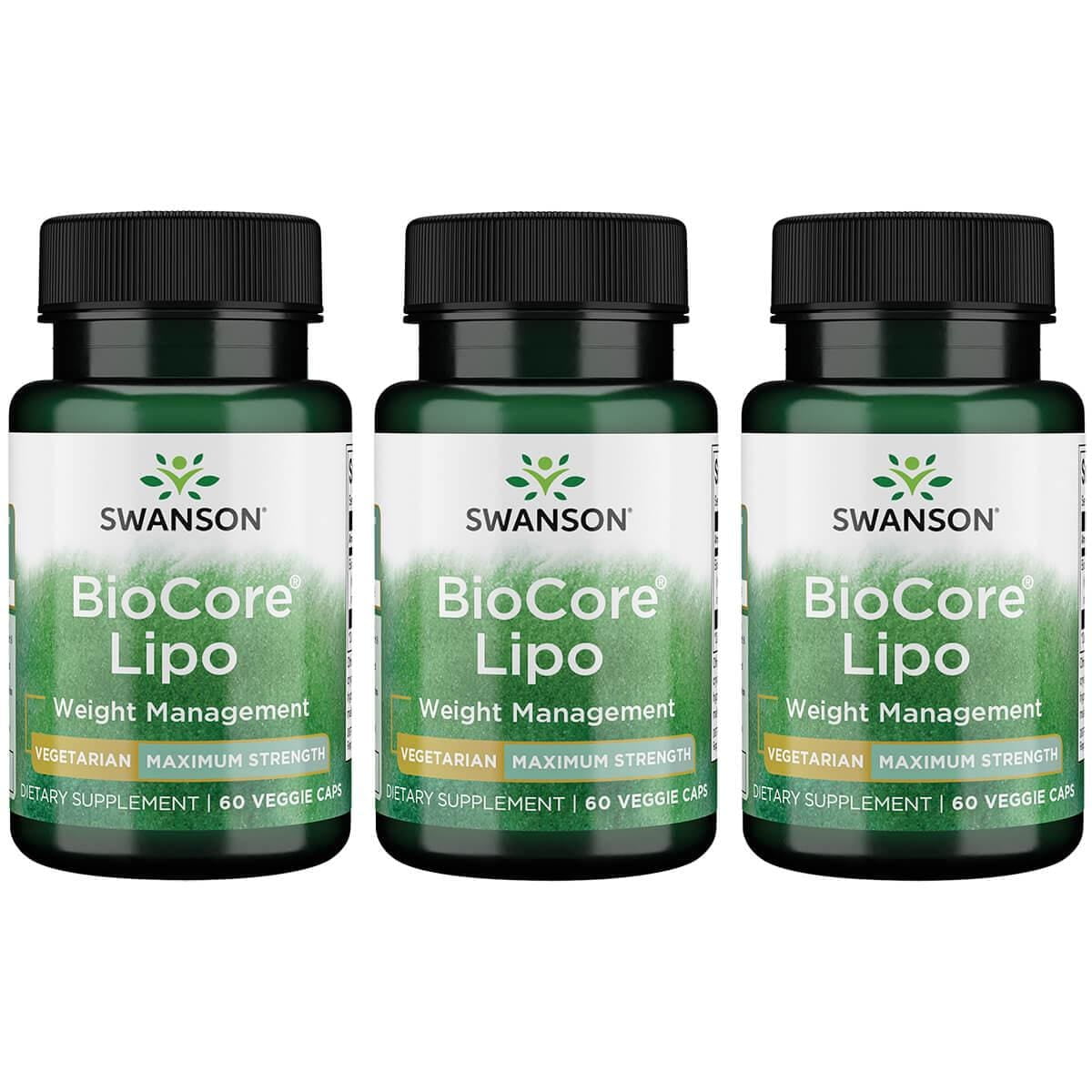 Swanson Biocore Lipo - Maximum Strength 10,000 Fip 60 Veg Caps 3 Pack ...
