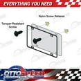 OttoSpeed Anti-Theft License Plate Frame Set w/ Rustproof Steel Screws ...