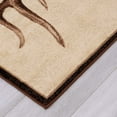 Rustic Cabin Decor Elk Deer Fern Pine Trees Area Rug (5 Feet 3 Inch X 7 ...