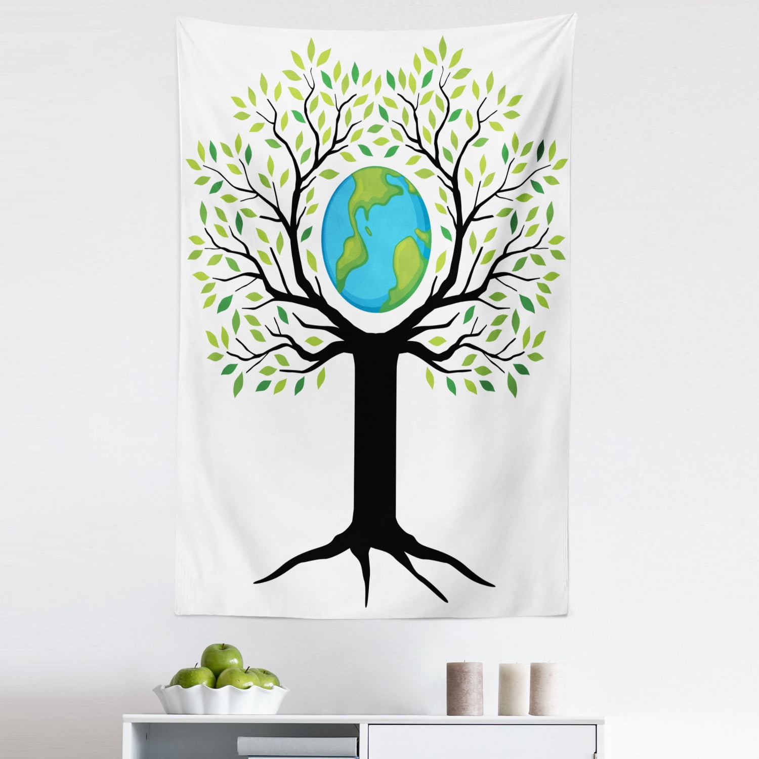 Tree Tapestry, Eco Friendly Earth Tree Saving the Planet Life Climate ...