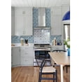 Advantage Izeda Blue Floral Tile Wallpaper - Walmart.com
