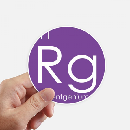 Chestry Elements Period Table Transition Metals Roentgenium Rg Sticker ...