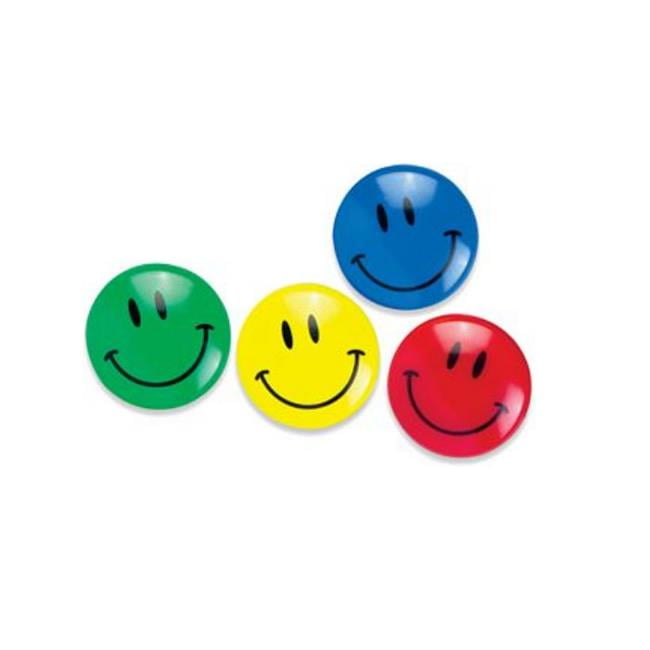 Smiley Face Magnets Hexagonal Tub Display of 24 ASSORTED Colors ...