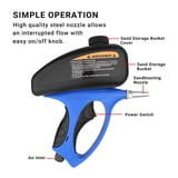 Anti-rust Portable Gravity Sandblaster Handheld Pneumatic Sand Blasting ...