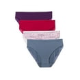 Womens No Ride Up Hi Cut Panties 4 Pack