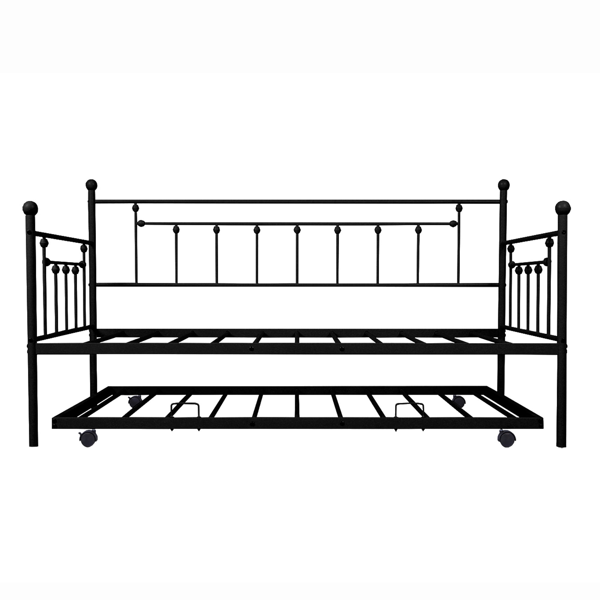 Unique Choice Metal Frame Daybed with Pull Out Trundle ,Twin Size ...