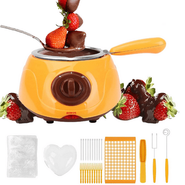 8.45oz Melting Fondue Set,MINI Electric Chocolate Melting Pot,Chocolate ...