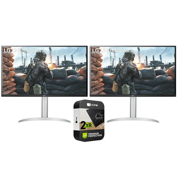LG 32UP550N-W 32 inch UHD HDR Monitor with USB Type-C 2 Pack Bundle ...