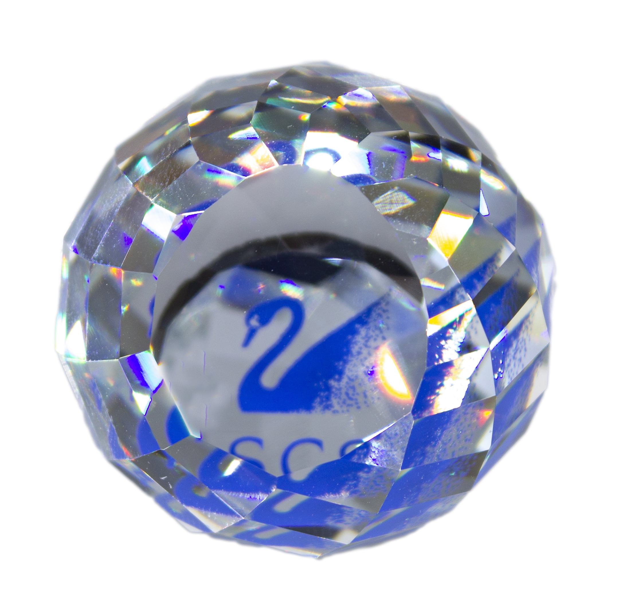 Swarovski Paperweight: Blue Swan | Faceted Crystal - Walmart.com
