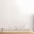 ZHZFKQ 3-Piece Iron Bird Statue Set – White Metal Figurines,Tabletop ...