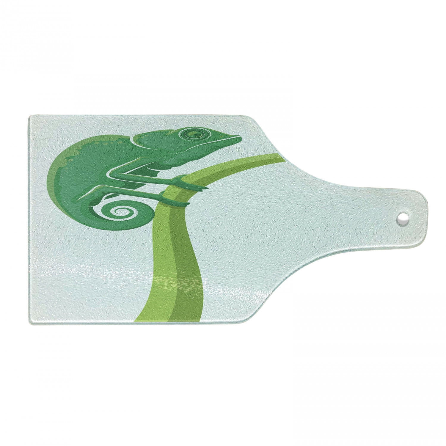 Reptile Cutting Board, Exotic Grumpy Lizard Holding onto Grass with ...