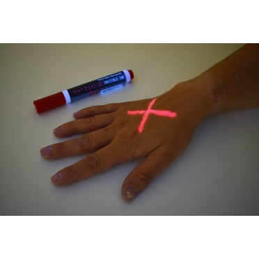Opticz Invisible UV Blacklight Reactive Ink Markers Blue Red Yellow ...
