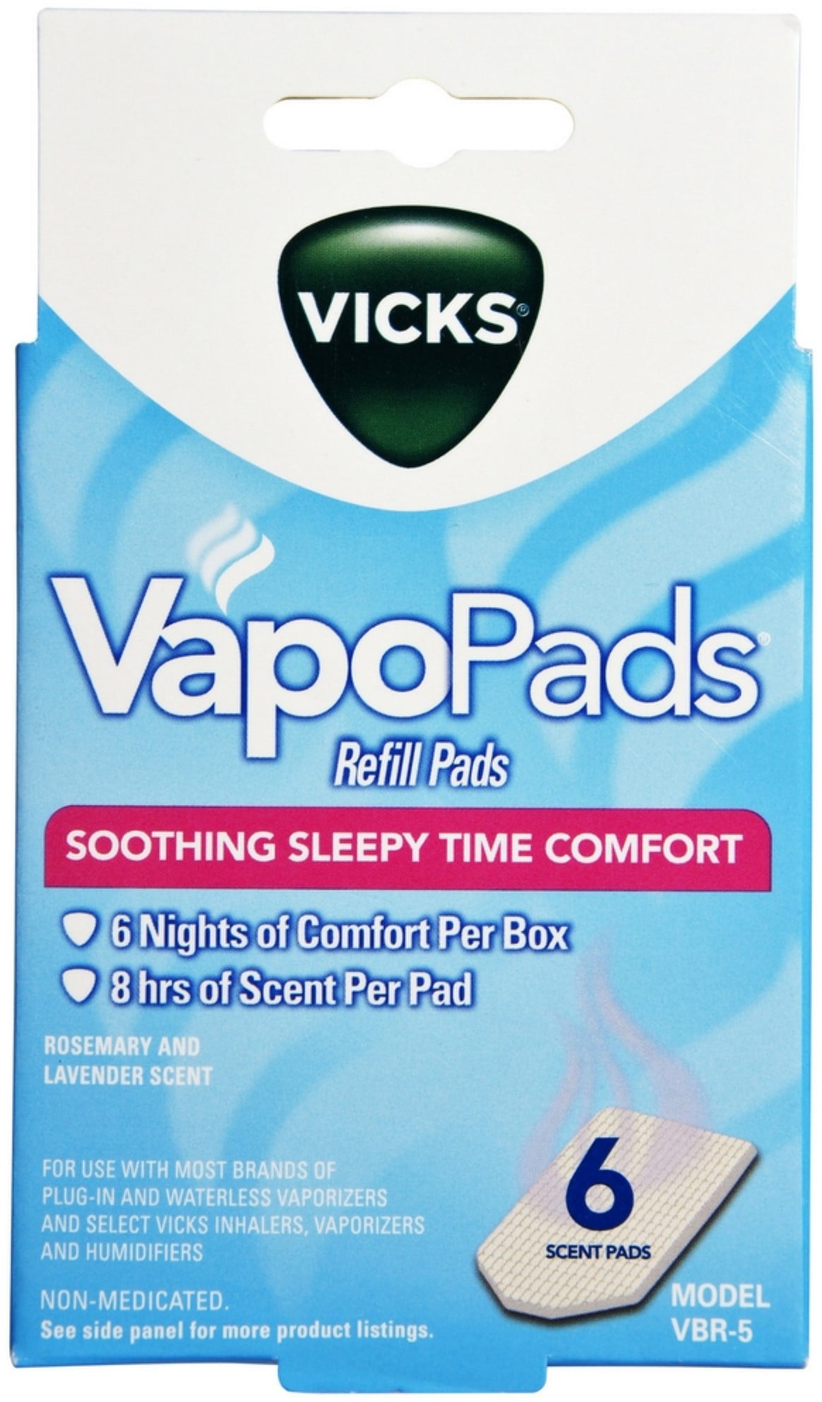 Vicks Pediatric VapoPads Refill Pads 6 ea (Pack of 2) - Walmart.com