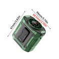Adjustable Clip On Personals Fan With LED Light And USB C Charging Neck ...