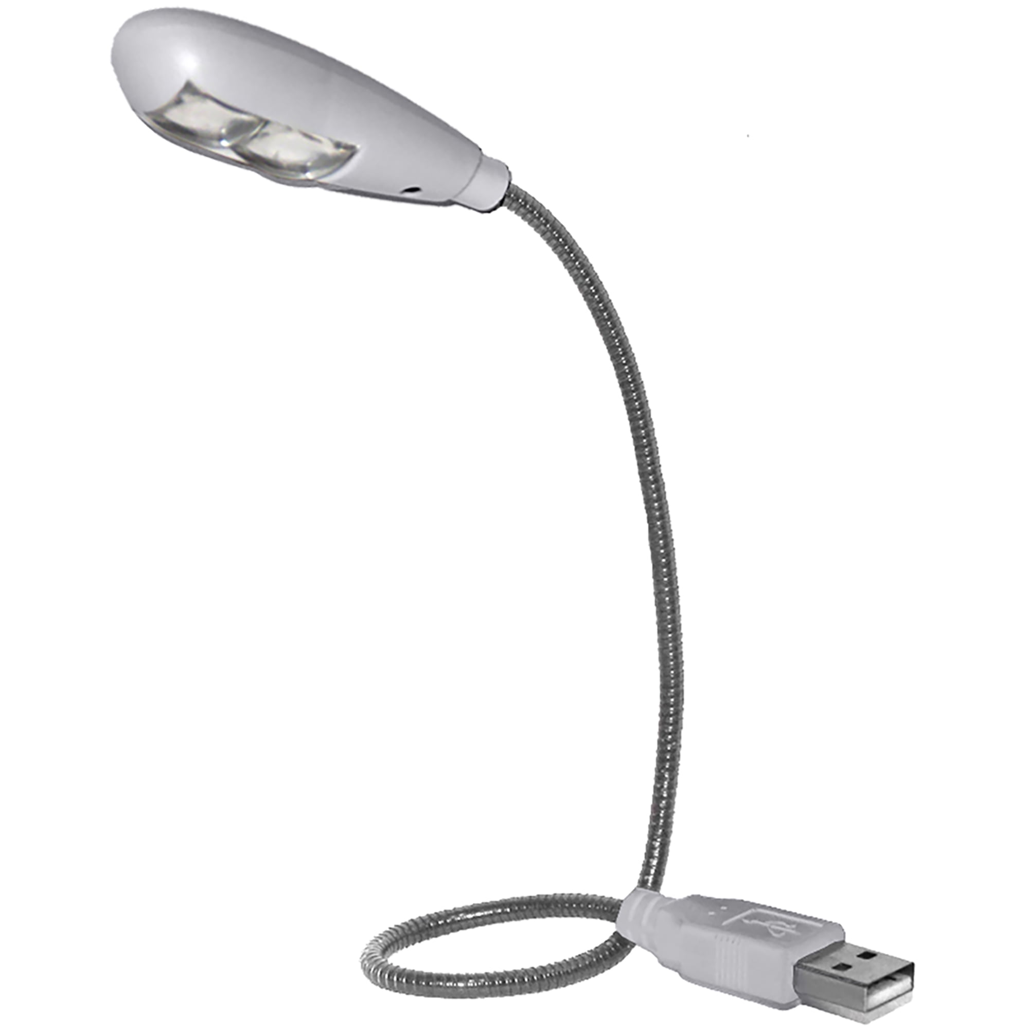 USB Reading Lamp with 2 LED Lights, Flexible Gooseneck and On / Off ...