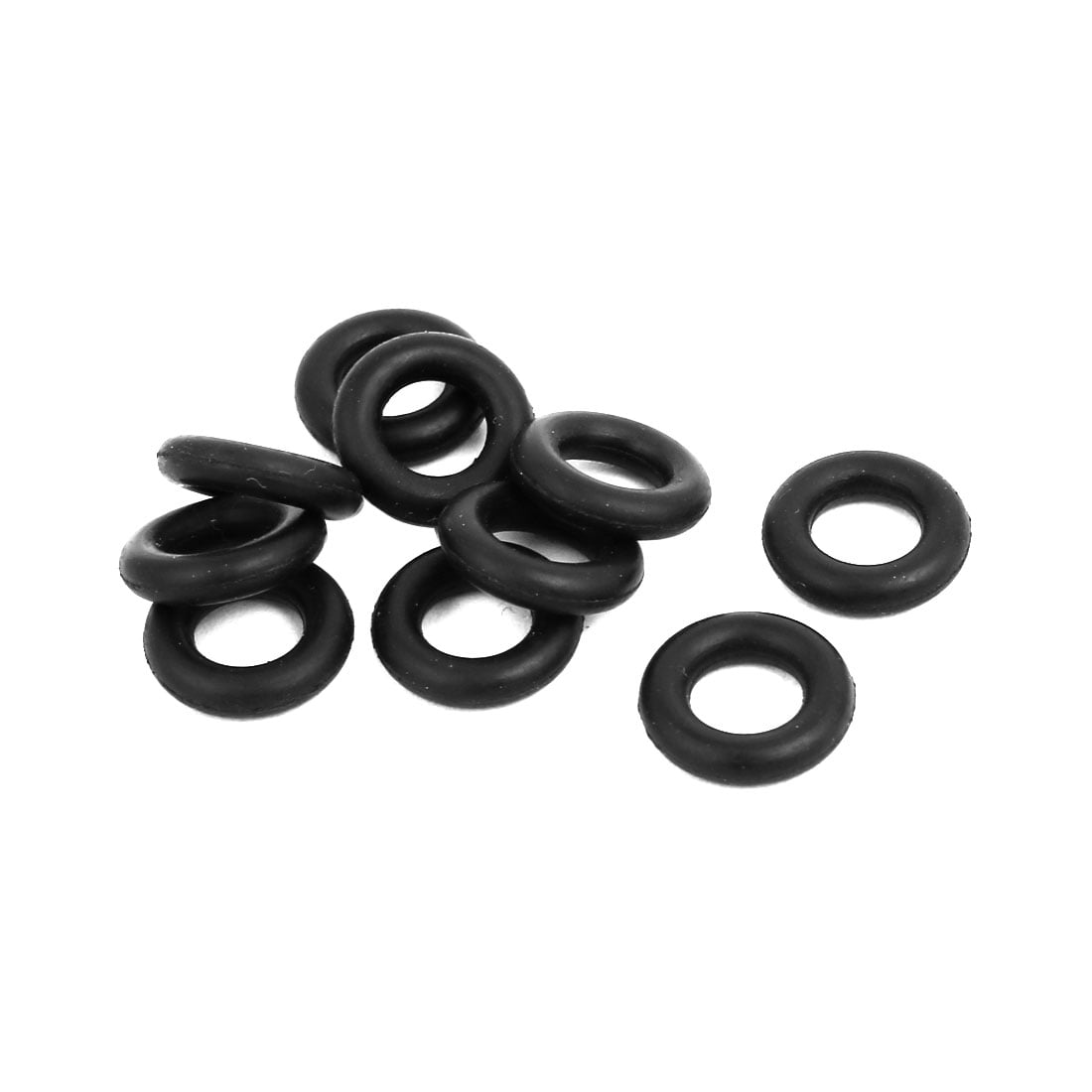 Round Nitrile Butadiene Rubber NBR O-Ring 10mm OD 2.5mm Thickness 10pcs ...