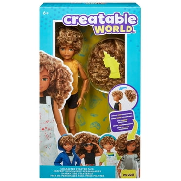 Creatable World Deluxe Character Kit Customizable Doll, Brunette Wavy ...