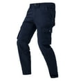 Under $10 Men's Casual Cargo Pants Flat Pleated Hiking Pants Relaxed ...