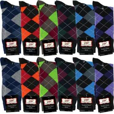 Mens Colorful Novelty Crazy Combo 4-Pack Dress Socks - Walmart.com
