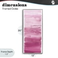 Stupell Industries Blush Blend Gradient Gray Framed Giclee Art, design ...