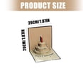 AOOOWER Creative Standing Cake Greeting Card With Eye Catching 3D ...
