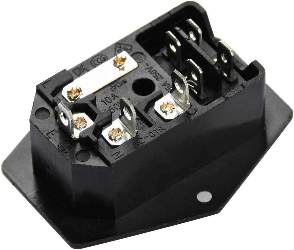 Conector de empotrar 220-250V / 10A Enchufe de empotrar con Switch Toma de audio IEC Toma de ...