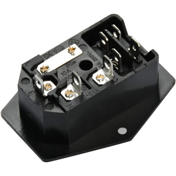 Conector de empotrar 220-250V / 10A Enchufe de empotrar con Switch Toma ...