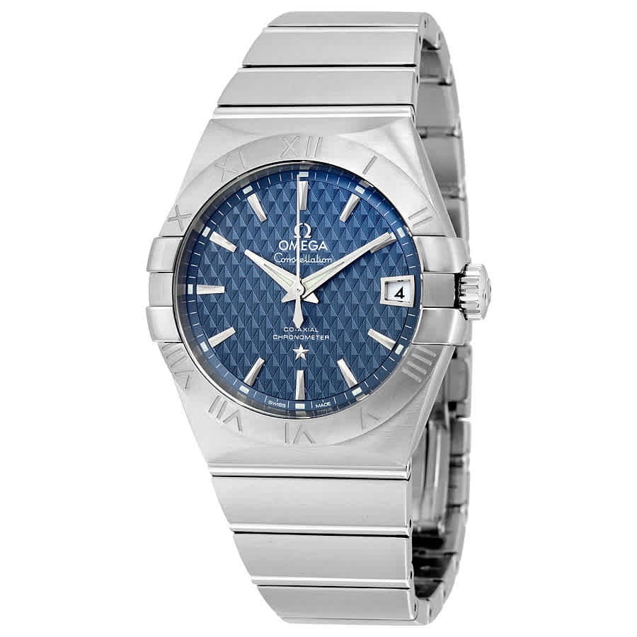 Omega - Omega Constellation Blue Dial Stainless Steel Automatic Mens ...
