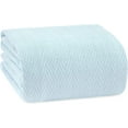White Classic Luxury Thermal Blanket, Queen Size, Light Blue, Hotel ...