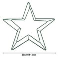 12 Inch Star Wire Wreath Frame Metal Star Wreath Frames for Christmas ...