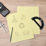 Mr. Pen 2x2 9"x12", Graph Paper, Yellow, 55 Sheets - Walmart.com