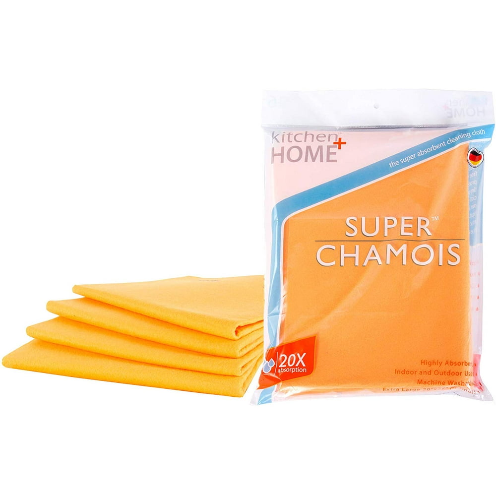 Super Chamois Shammy Towels - Extra Large 20 X 27 Super Absorbent ...