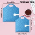 1Pcs Compact PU Leather Document Pouch, 26x29.5cm/10.24x11.61in Blue A5 ...