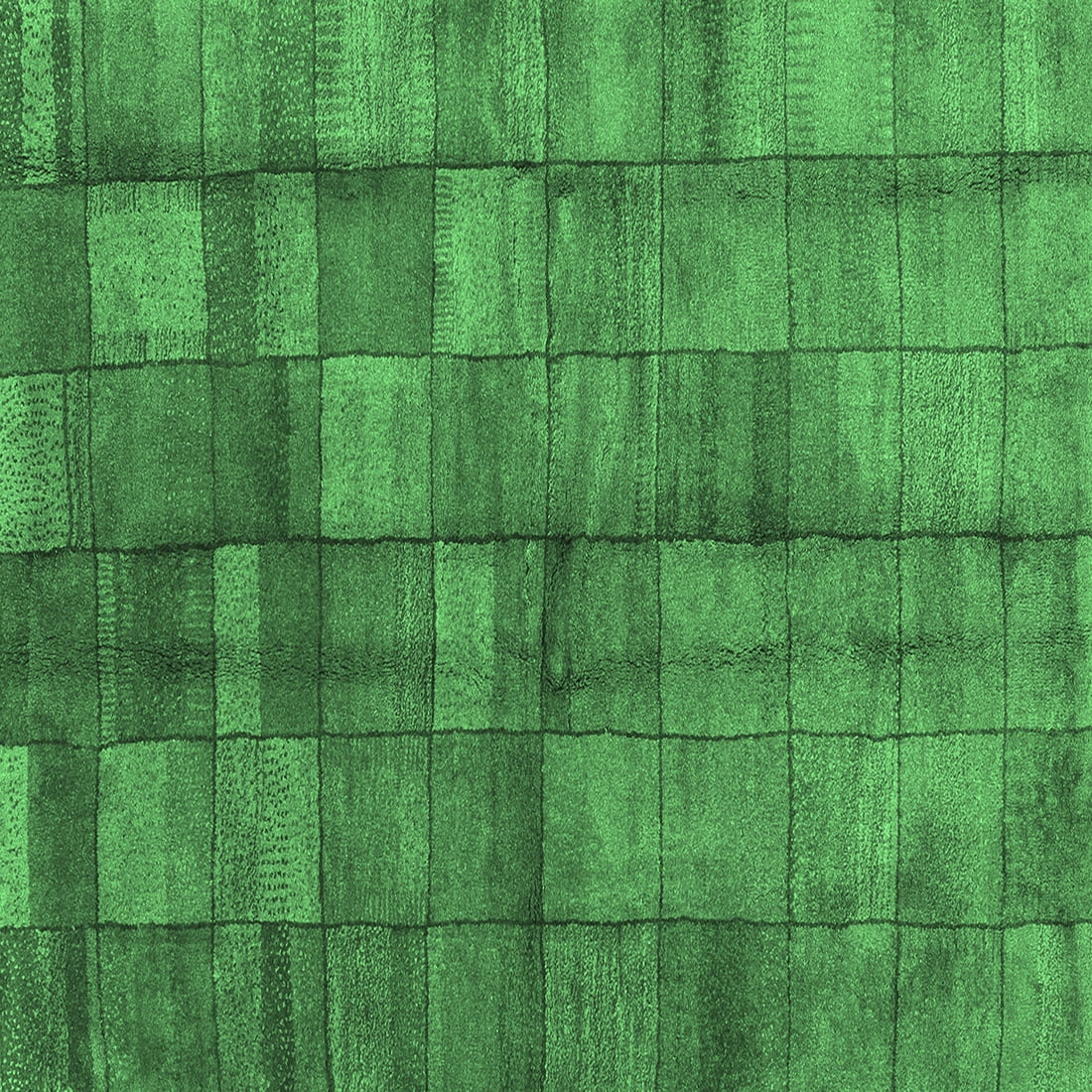 Ahgly Company Indoor Square Abstract Emerald Green Contemporary Area ...